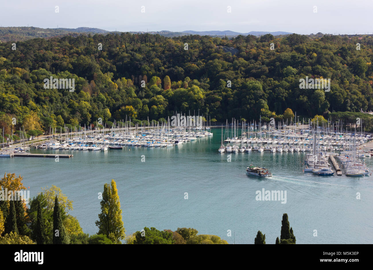Bay of Sistiana near Trieste, Italy, in autumn Stock Photo - Alamy