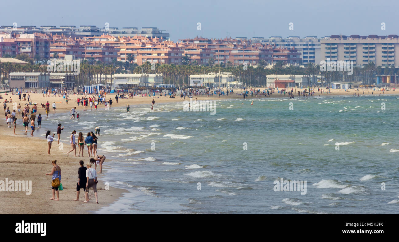 Valencia spain beach hi-res stock photography and images - Alamy