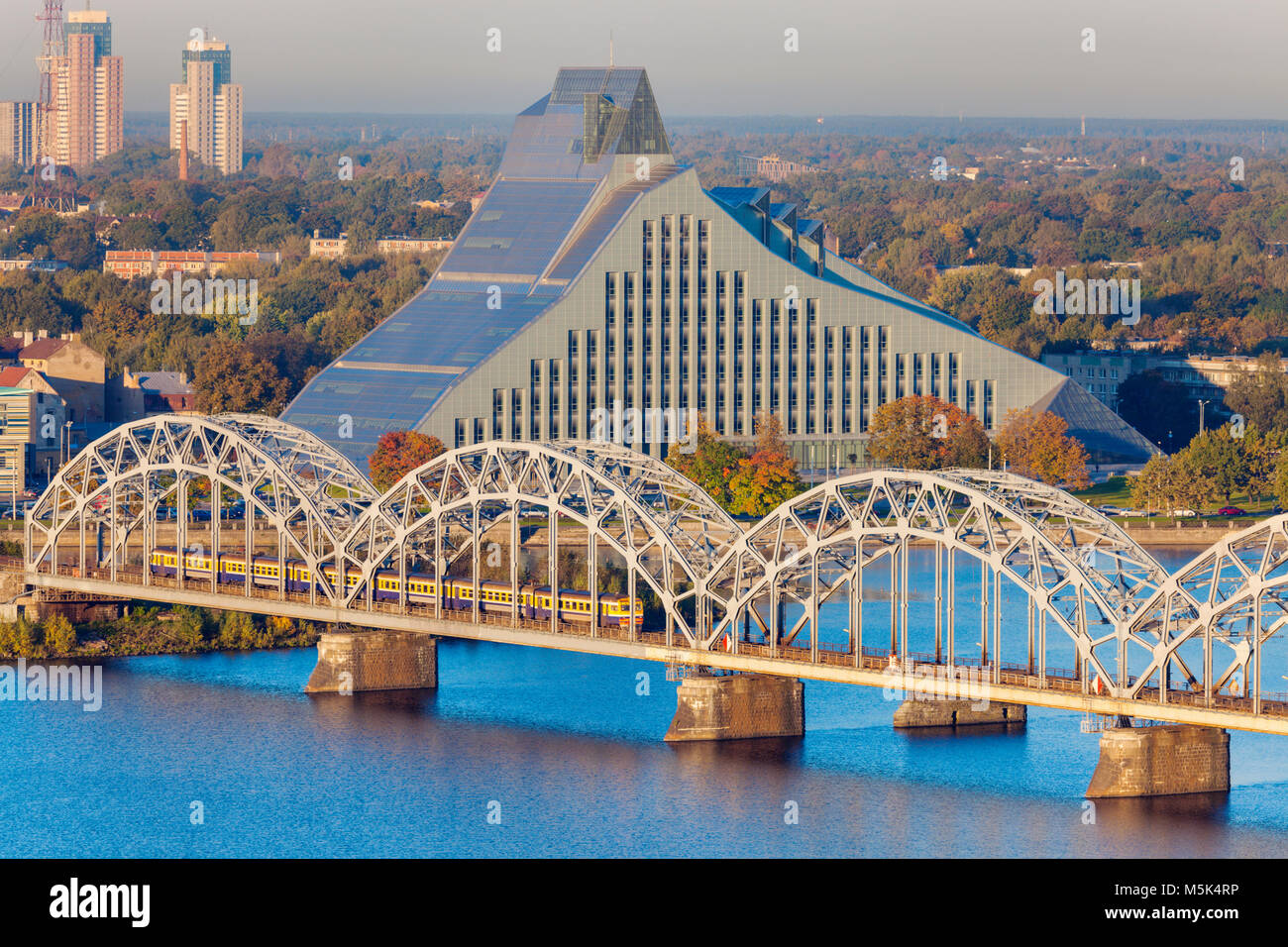 Panorama riga railway bridge hi-res stock photography and images - Alamy