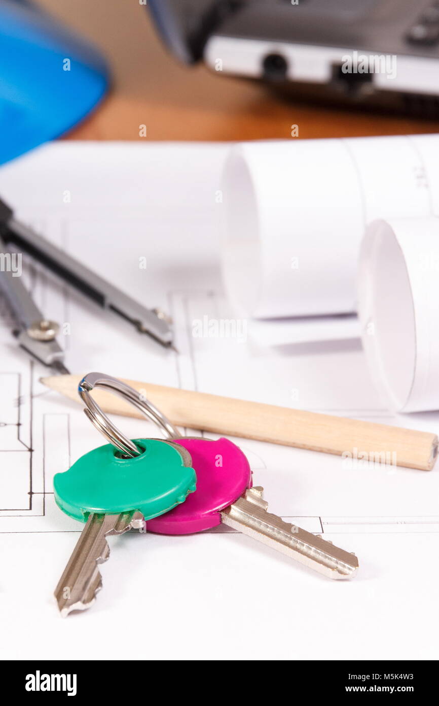 Home keys, electrical diagrams or drawings and accessories for use in ...