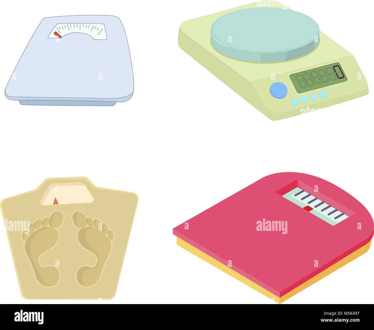 Balance icon set, cartoon style Stock Vector Image & Art - Alamy