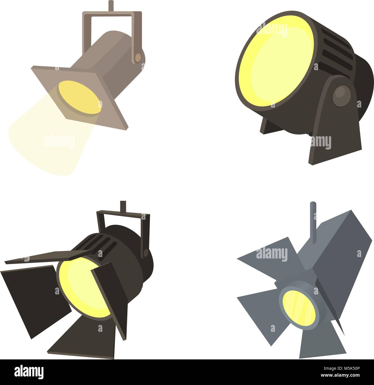 Floodlight icon cartoon style hi-res stock photography and images - Alamy