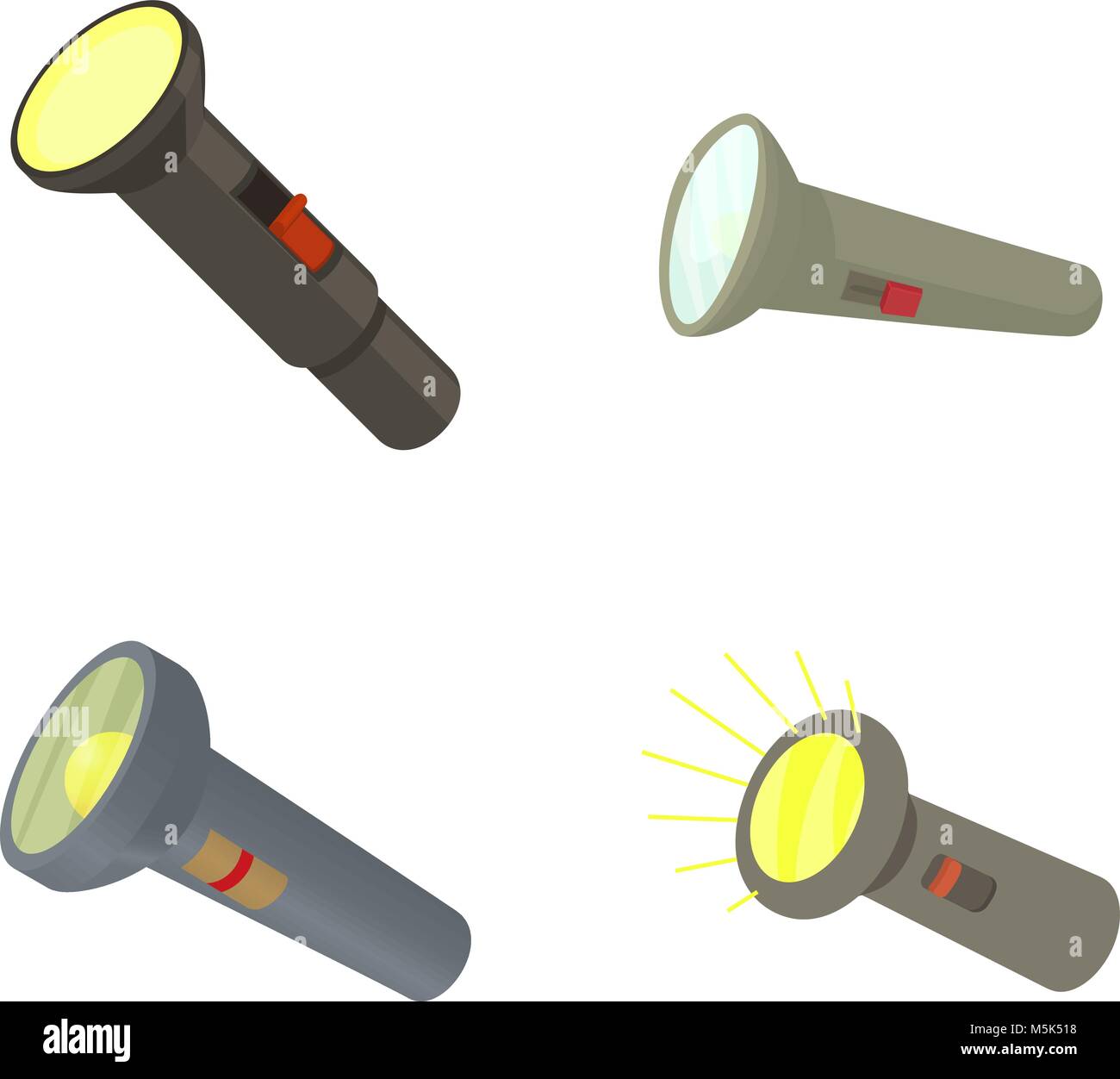 Flashlight cartoon icon pocket Cut Out Stock Images & Pictures - Alamy
