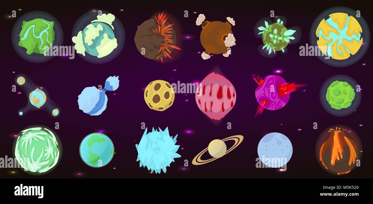 Planets and spheres Stock Vector Images - Alamy