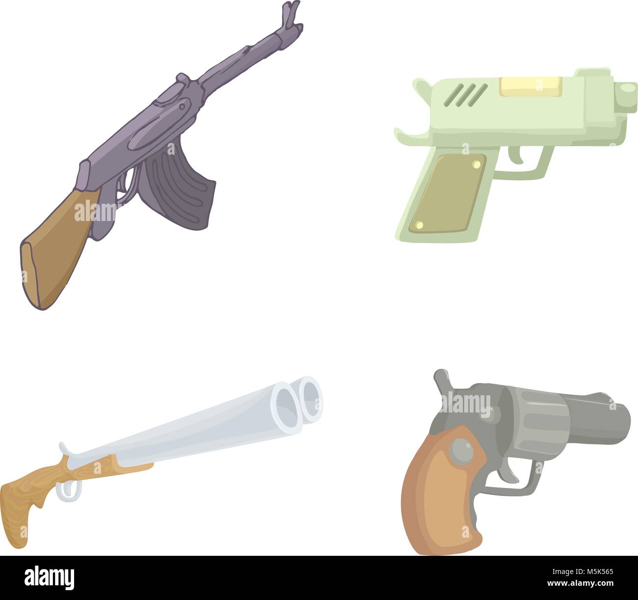 Weapons icon set, cartoon style Stock Vector Image & Art - Alamy