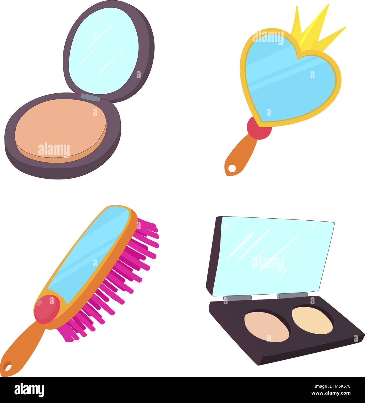 Mirror icon set, cartoon style Stock Vector Image & Art - Alamy