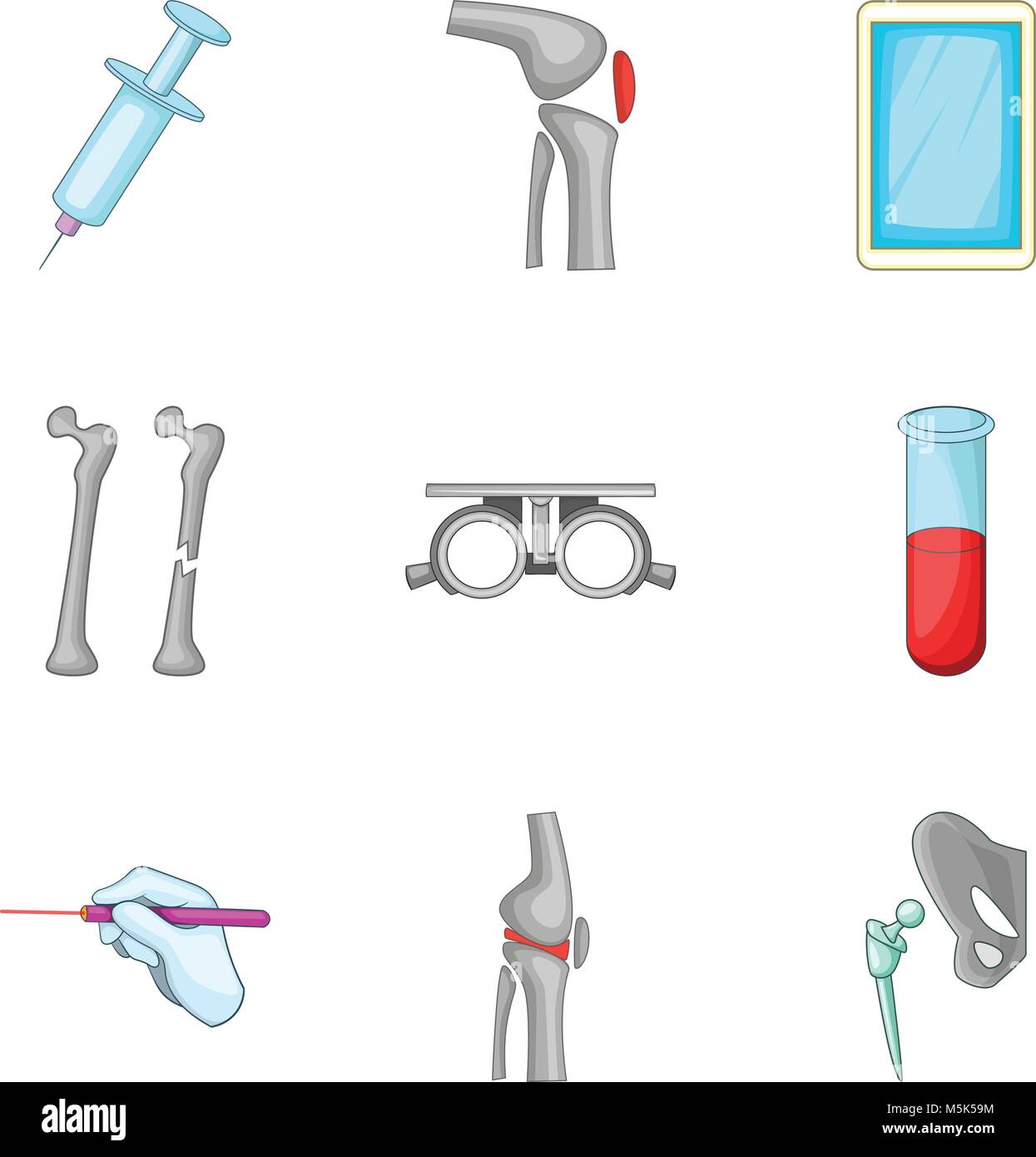 Cure icons set, cartoon style Stock Vector Image & Art - Alamy