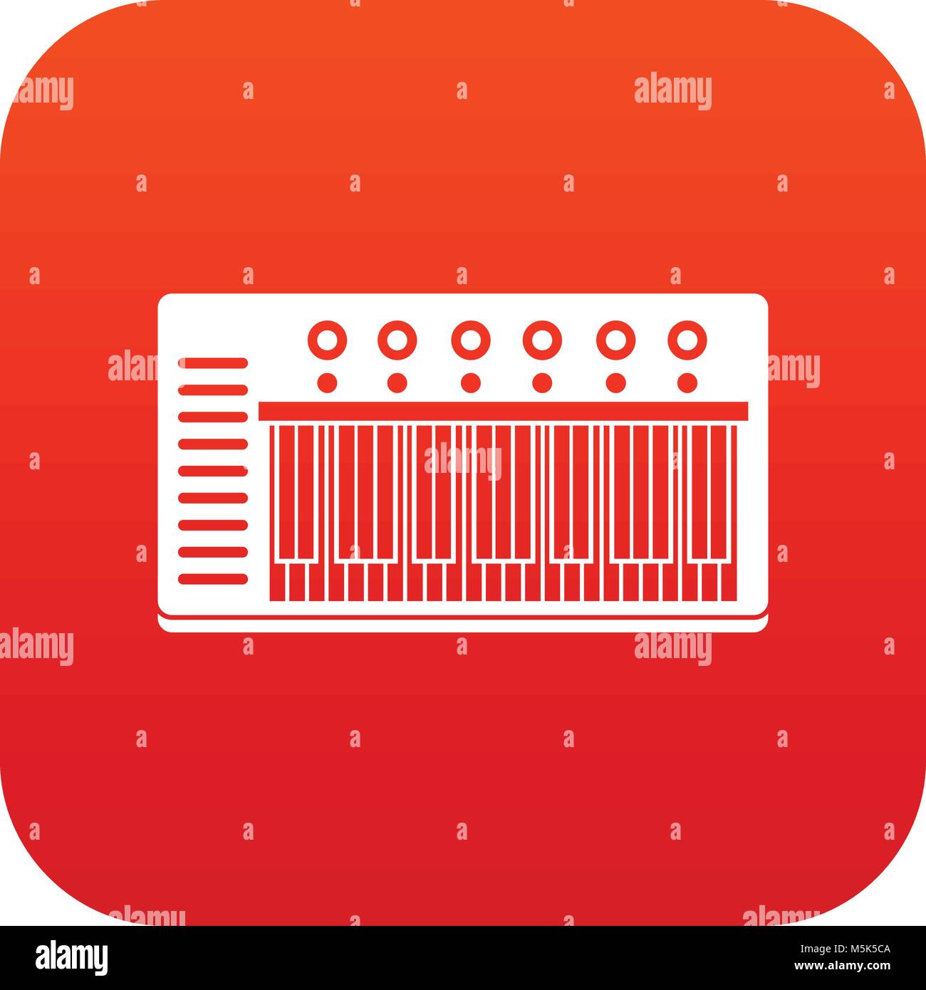 Electronic synth icon digital red Stock Vector Image & Art - Alamy