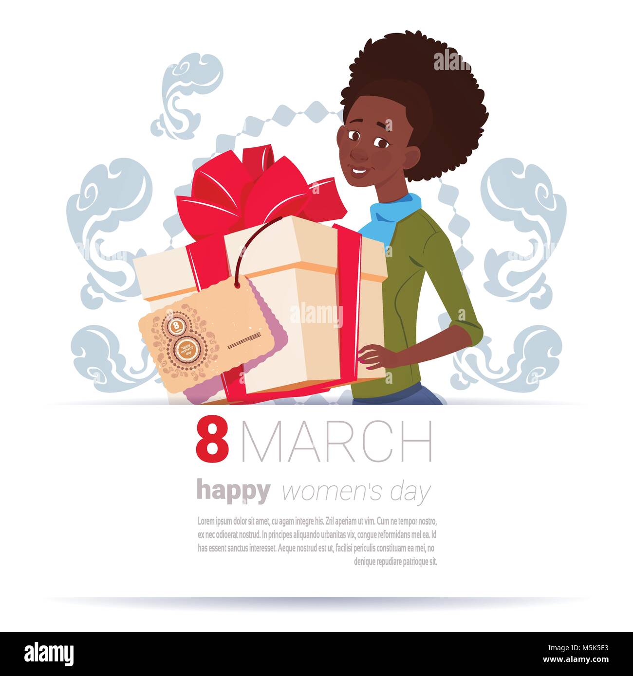 African american woman greeting card Cut Out Stock Images & Pictures ...