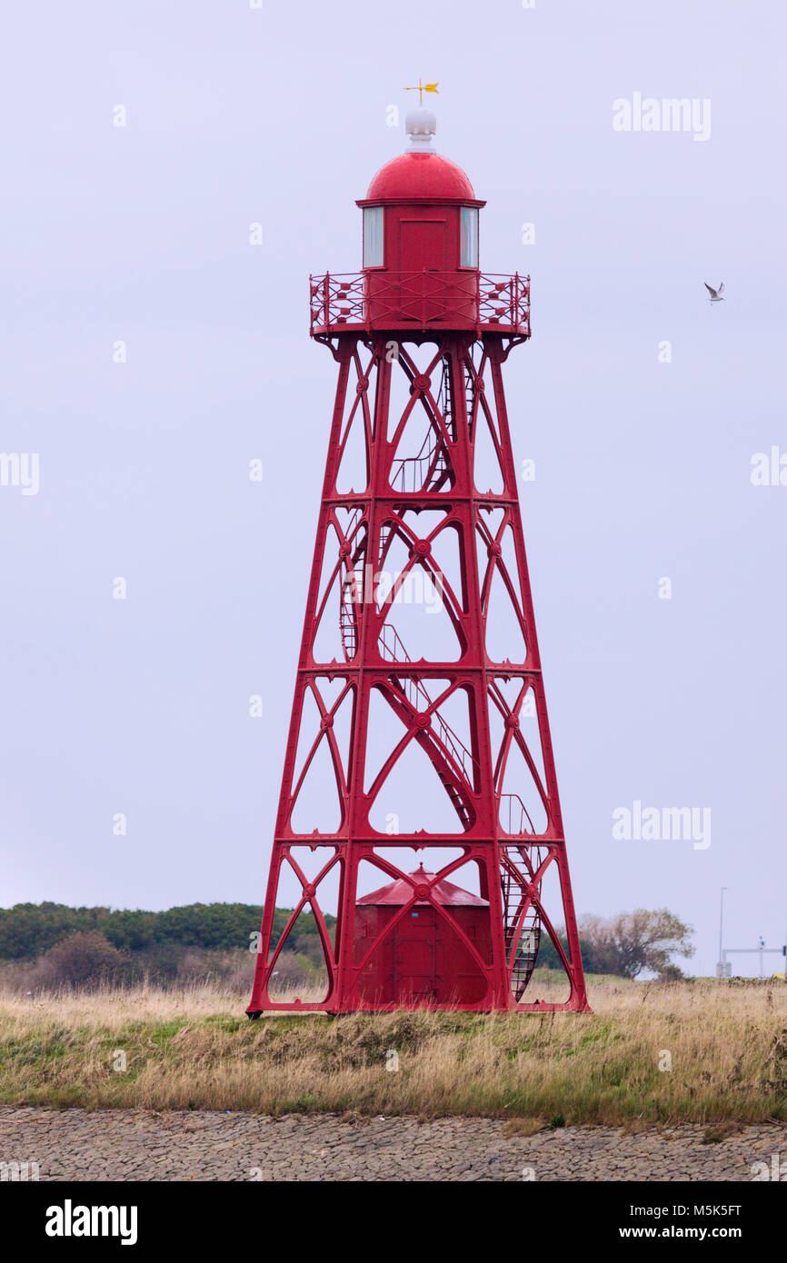 Den Oever Lighthouse. Den Oever, North Holland, Netherlands Stock Photo ...