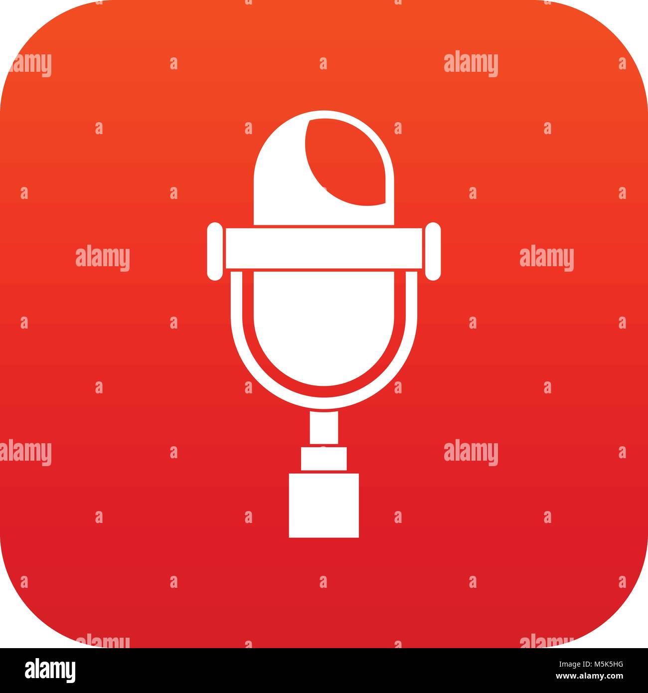 Red professional microphone audio Stock Vector Images - Alamy