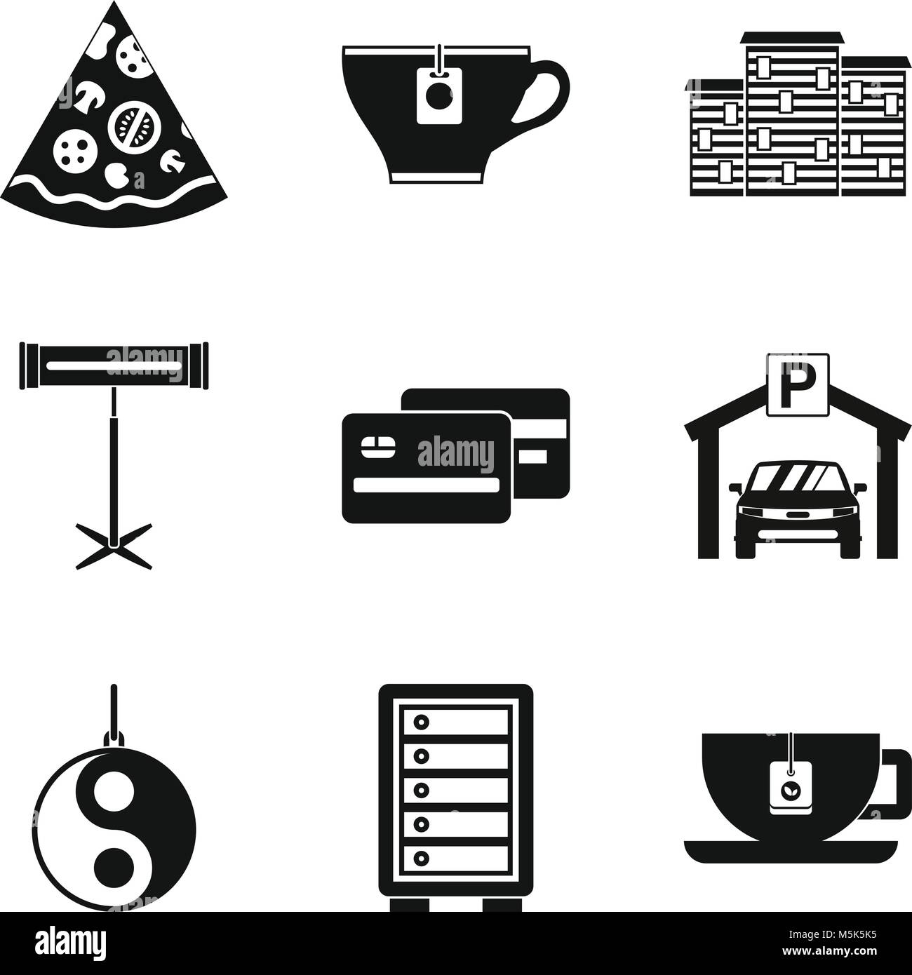 Pub icons set, simple style Stock Vector Image & Art - Alamy