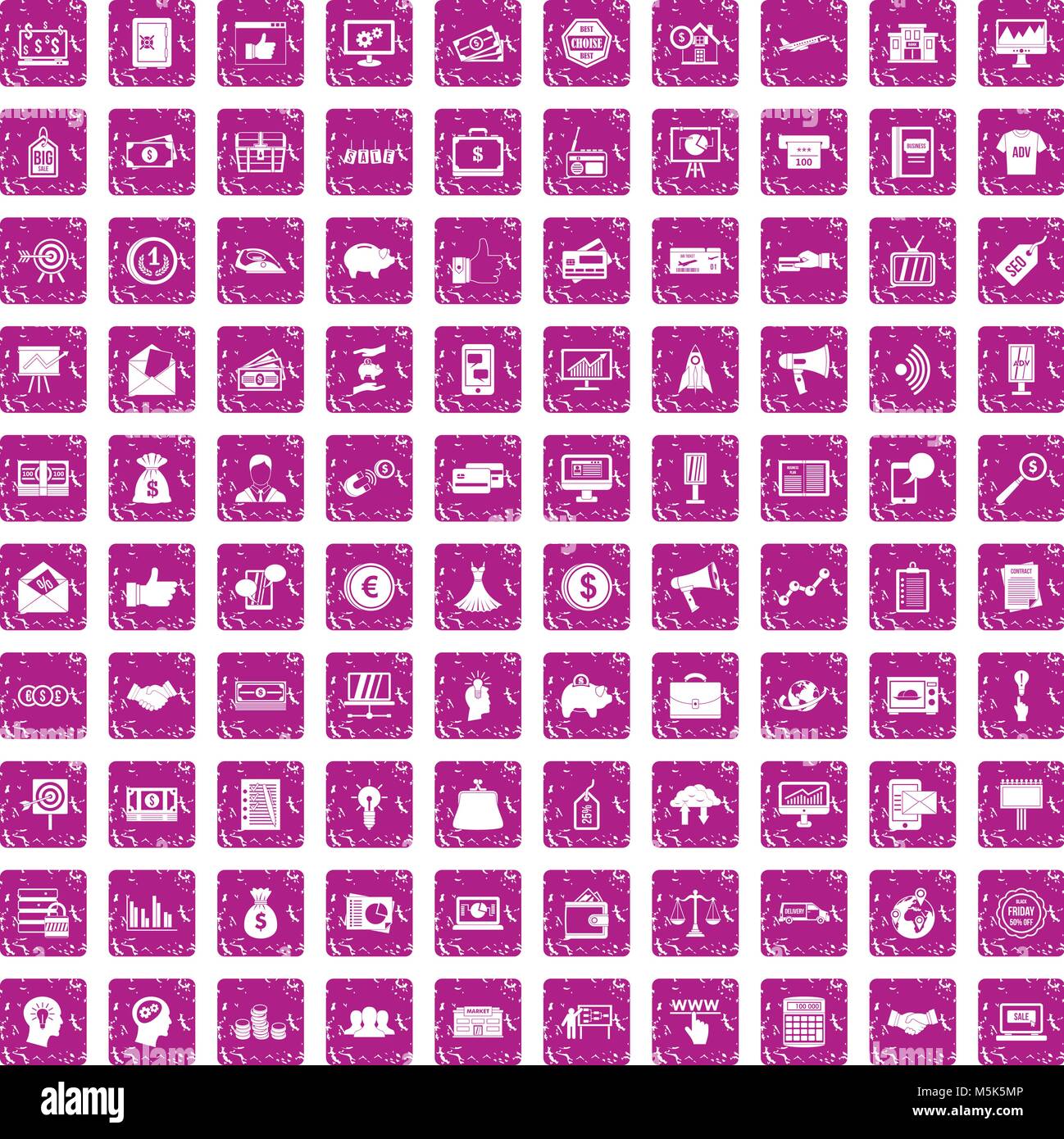 100 e-commerce icons set grunge pink Stock Vector Image & Art - Alamy