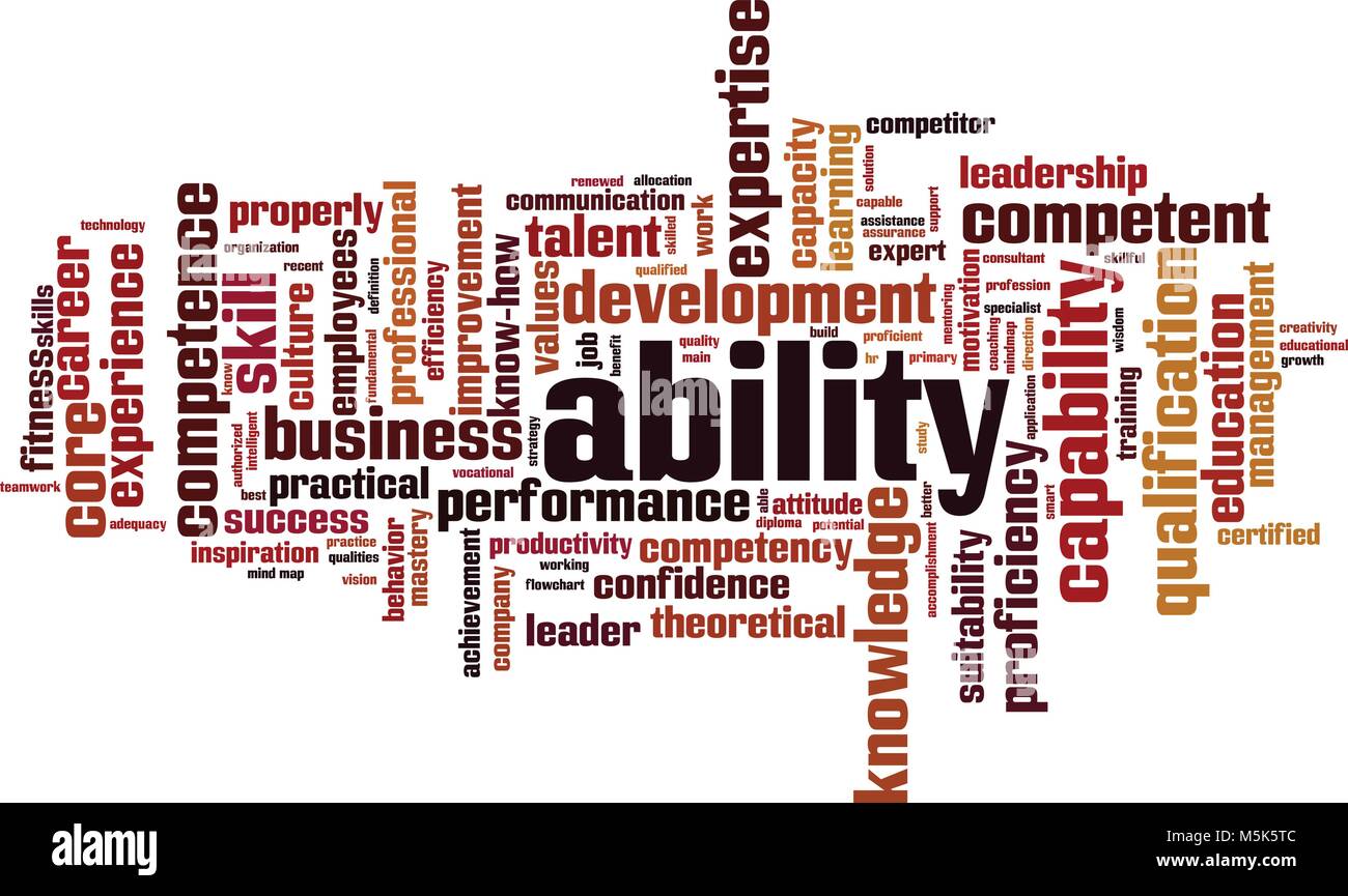 Ability word cloud concept. Vector illustration Stock Vector Image ...