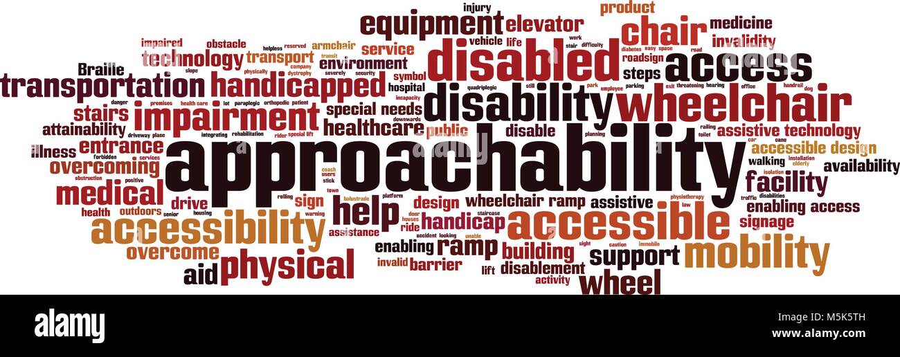 Approachability word cloud concept. Vector illustration Stock Vector ...