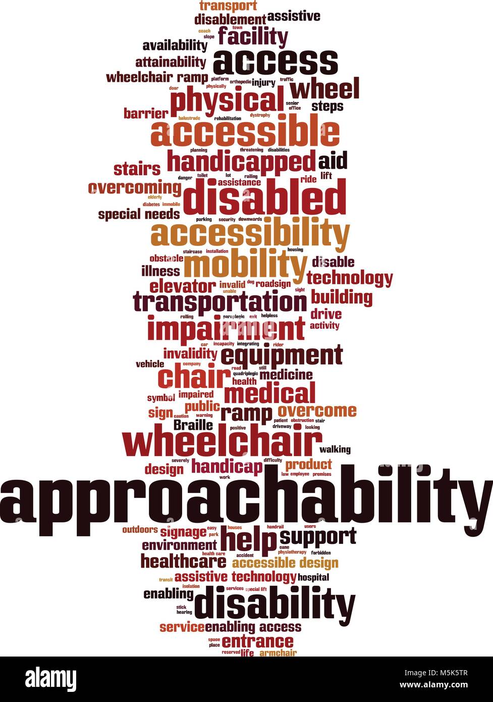 Approachability word cloud concept. Vector illustration Stock Vector ...