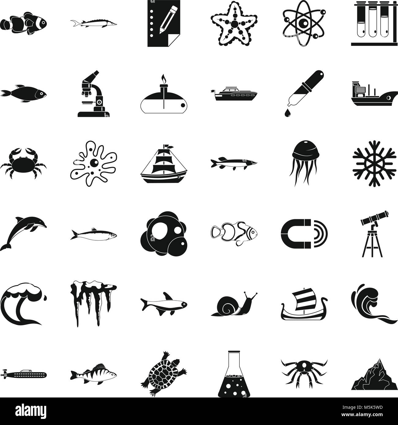 Source icons set, simple style Stock Vector Image & Art - Alamy