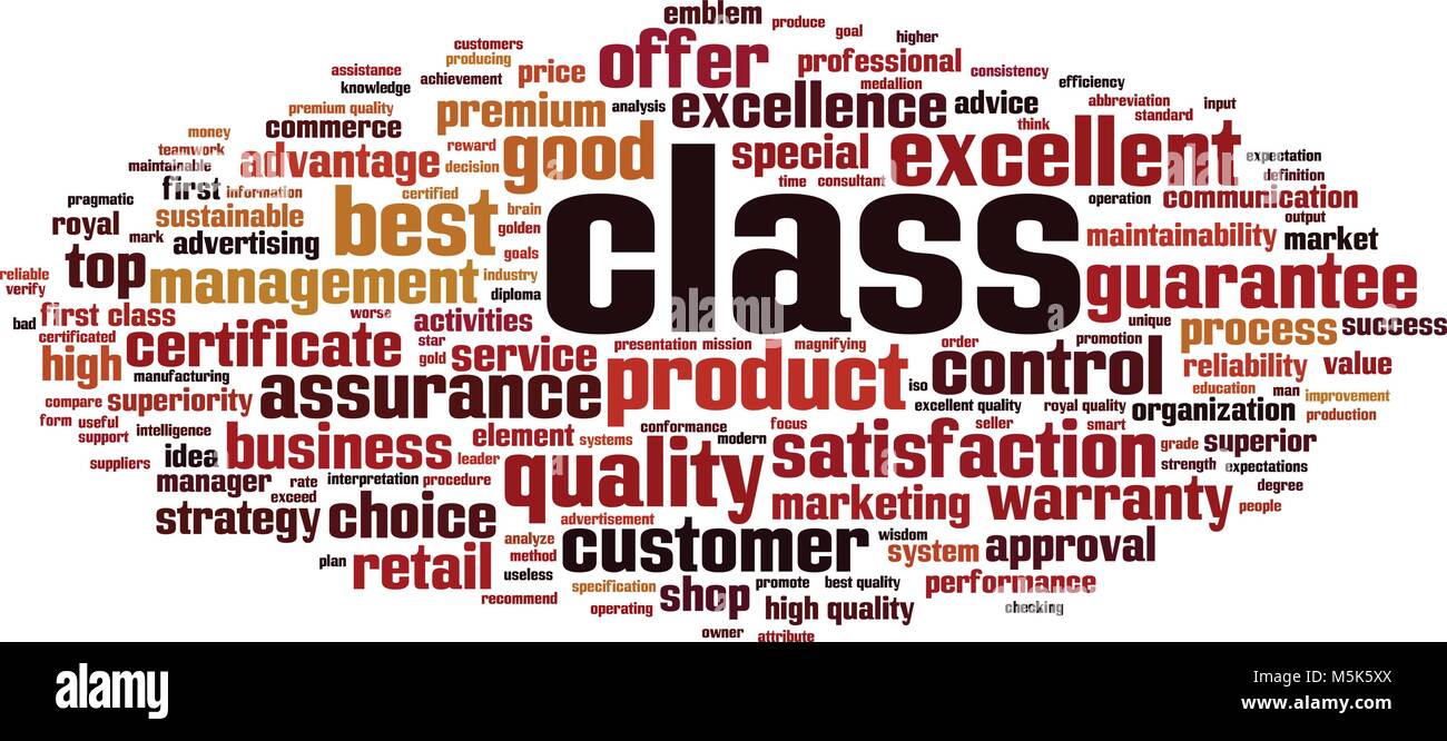 Class word cloud concept. Vector illustration Stock Vector Image & Art ...