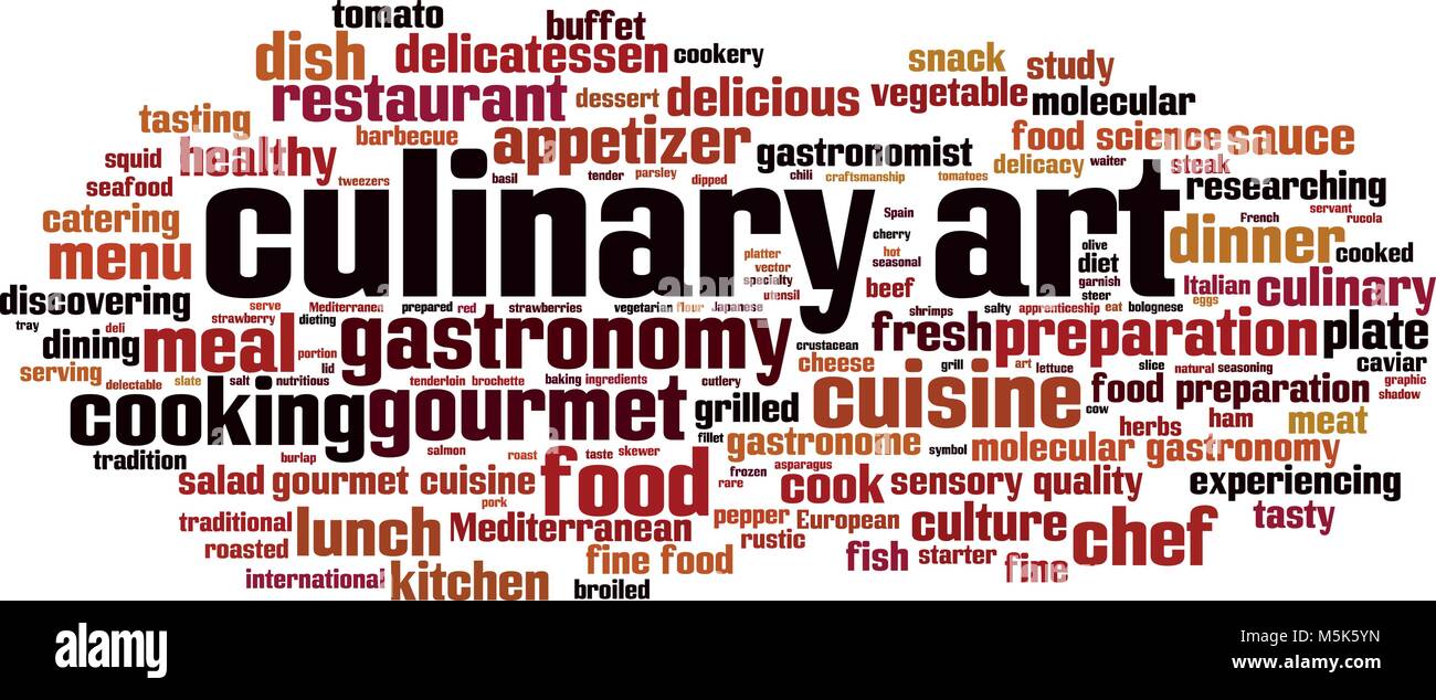 Culinary word cloud hi-res stock photography and images - Alamy