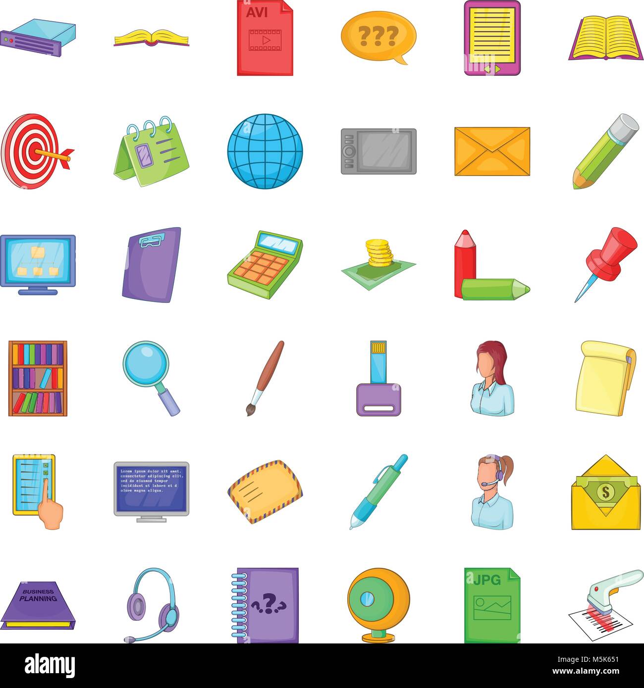 Cabinet icons set, cartoon style Stock Vector Image & Art - Alamy