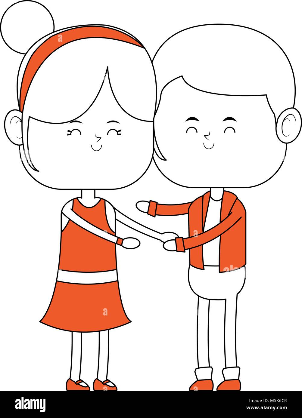 Cute couple cartoon Stock Vector Image & Art - Alamy