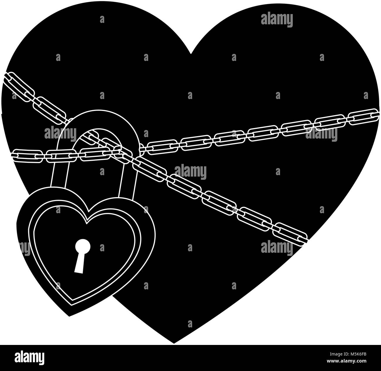 Love chains Stock Vector Images - Alamy