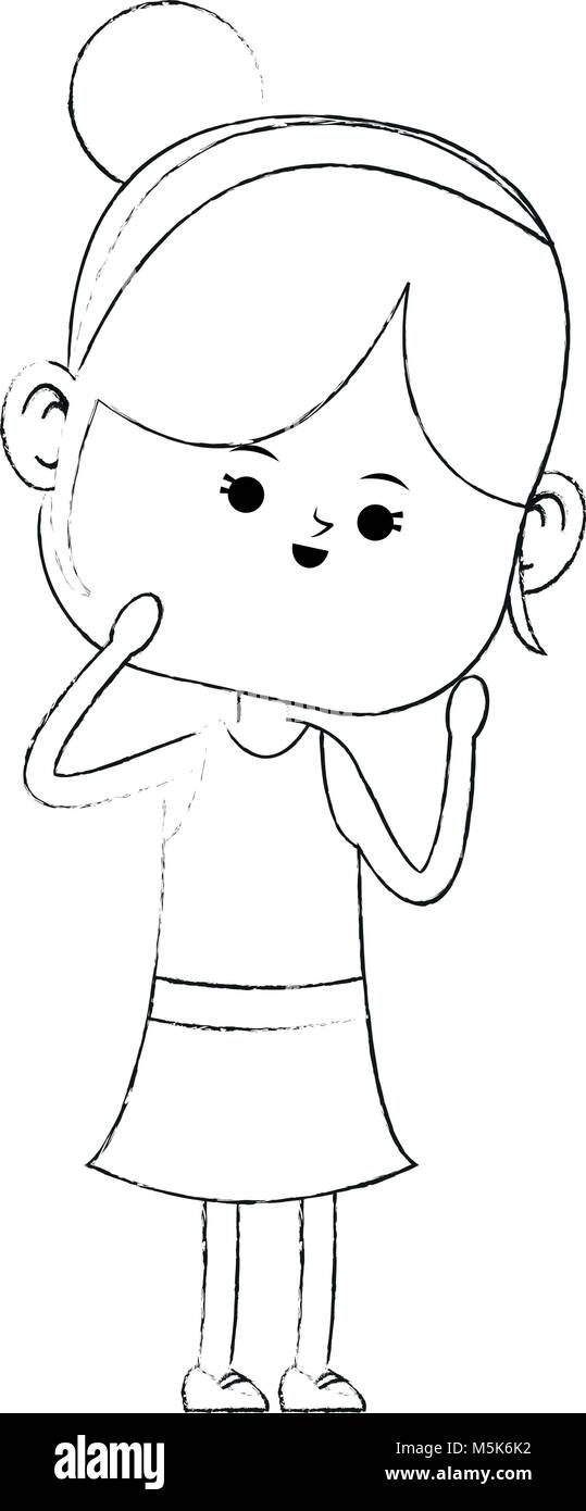 Beautiful girl cartoon Stock Vector Image & Art - Alamy