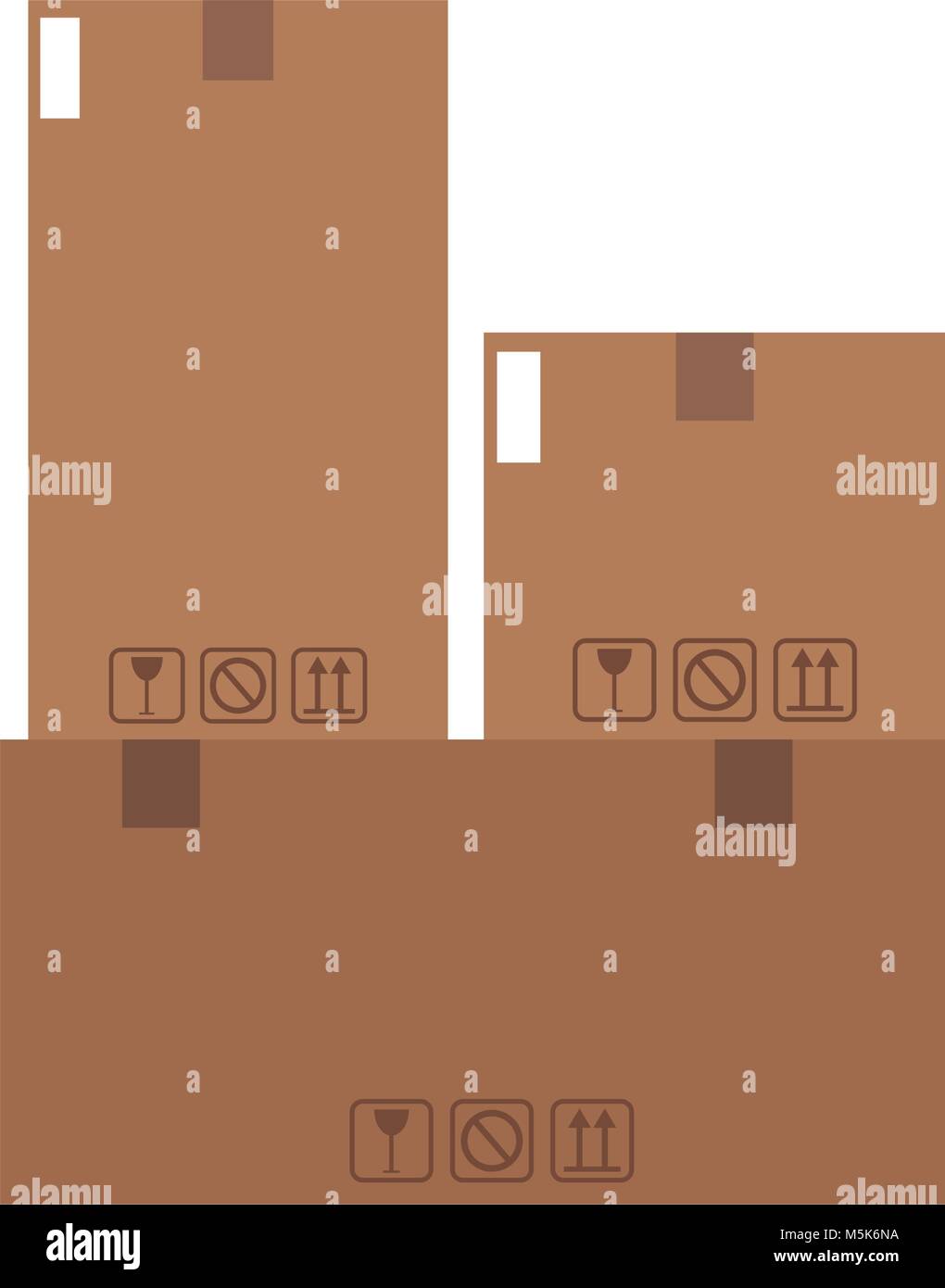 Cardboard boxes stacked Stock Vector Image & Art - Alamy