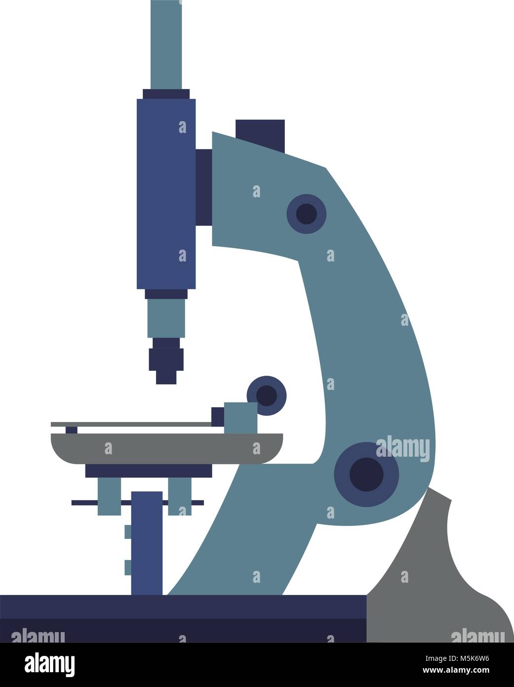 Microscope for scientific work Stock Vector Images - Alamy