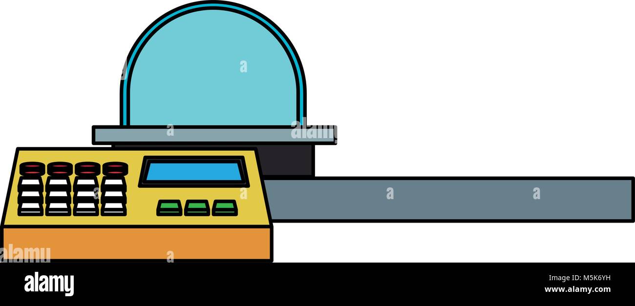 Factory conveyor with computer Stock Vector Image & Art - Alamy