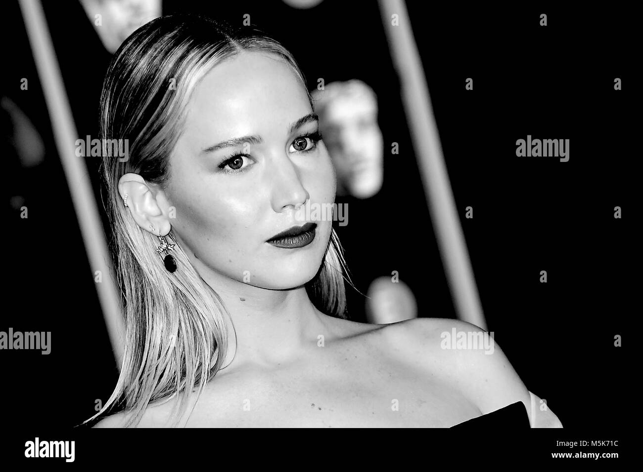 Jennifer lawrence actress Black and White Stock Photos & Images - Alamy