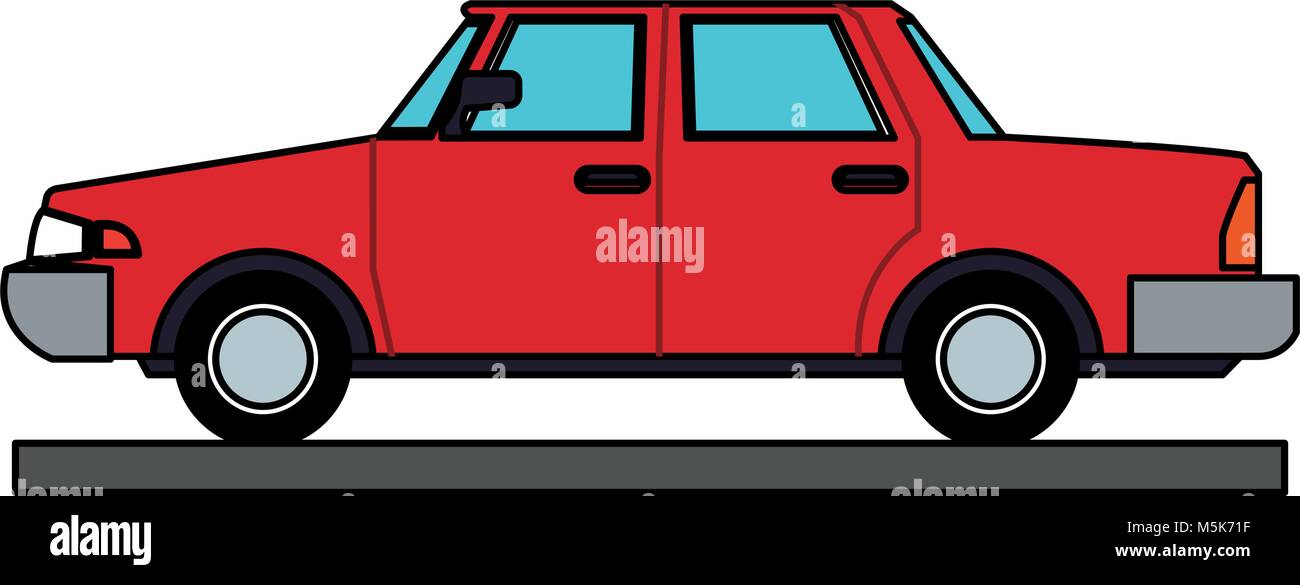 Sedan vehicle cartoon Stock Vector Image & Art - Alamy