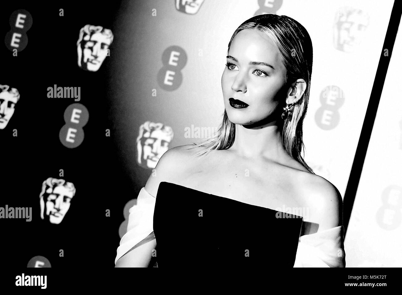 At the royal albert hall in london head shot Black and White Stock ...