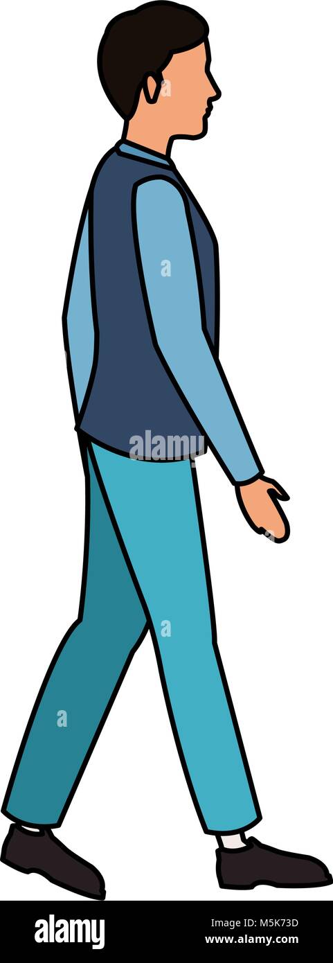 Man walking cartoon Stock Vector Image & Art - Alamy