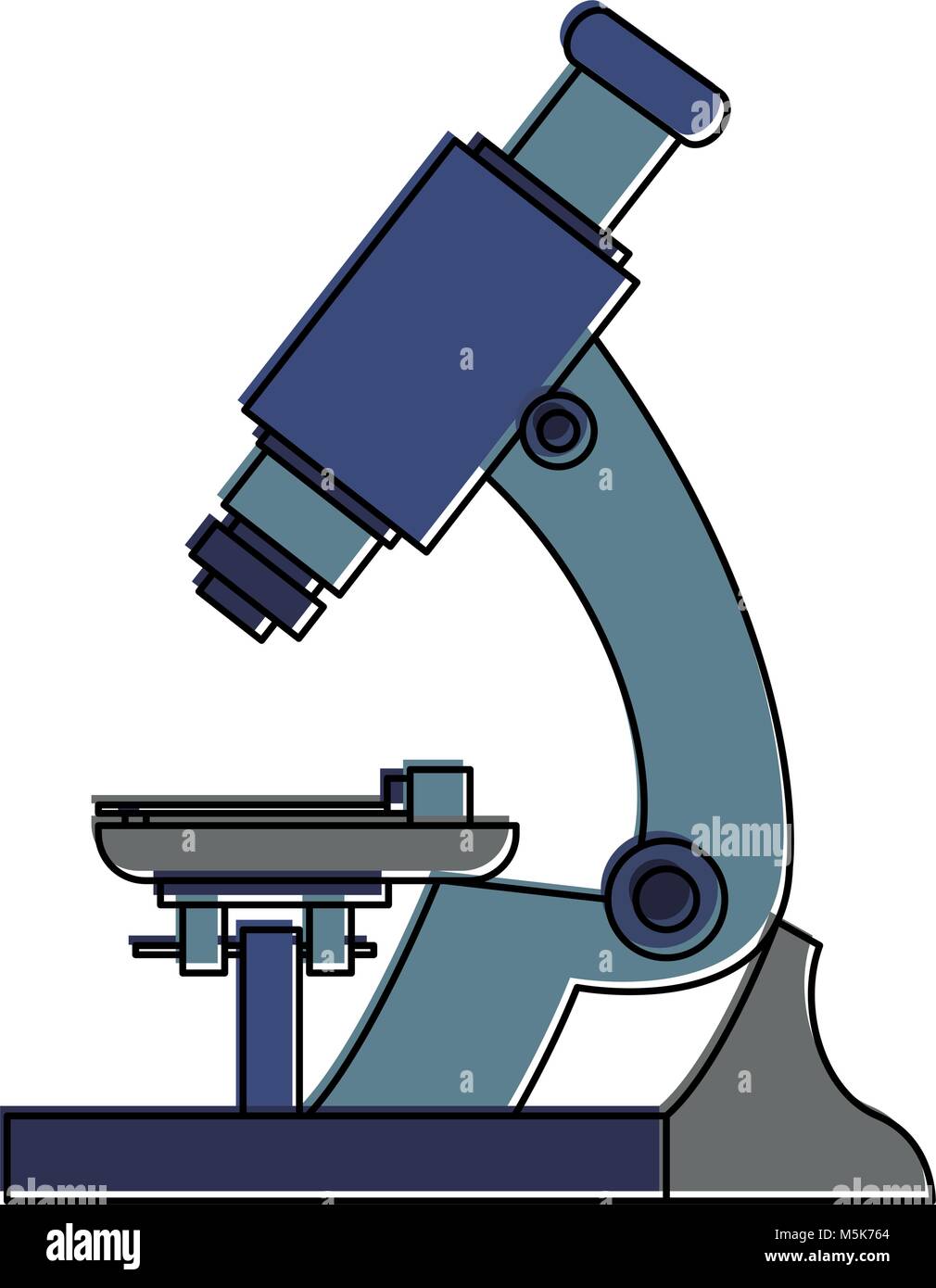 Microscope scientific tool Stock Vector Image & Art - Alamy