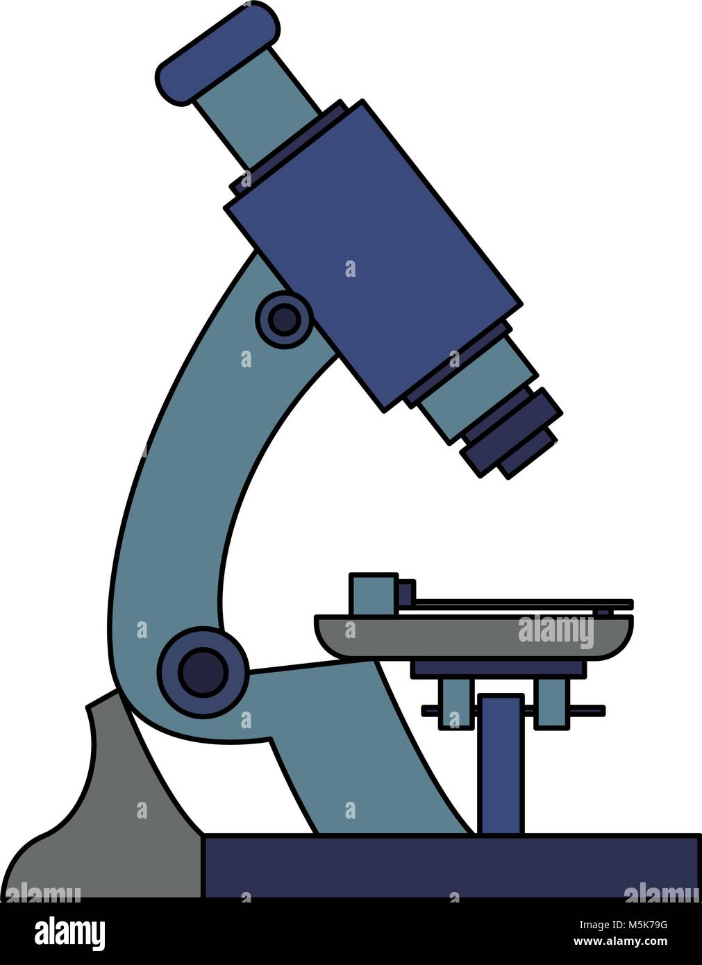 Microscope scientific tool Stock Vector Image & Art - Alamy