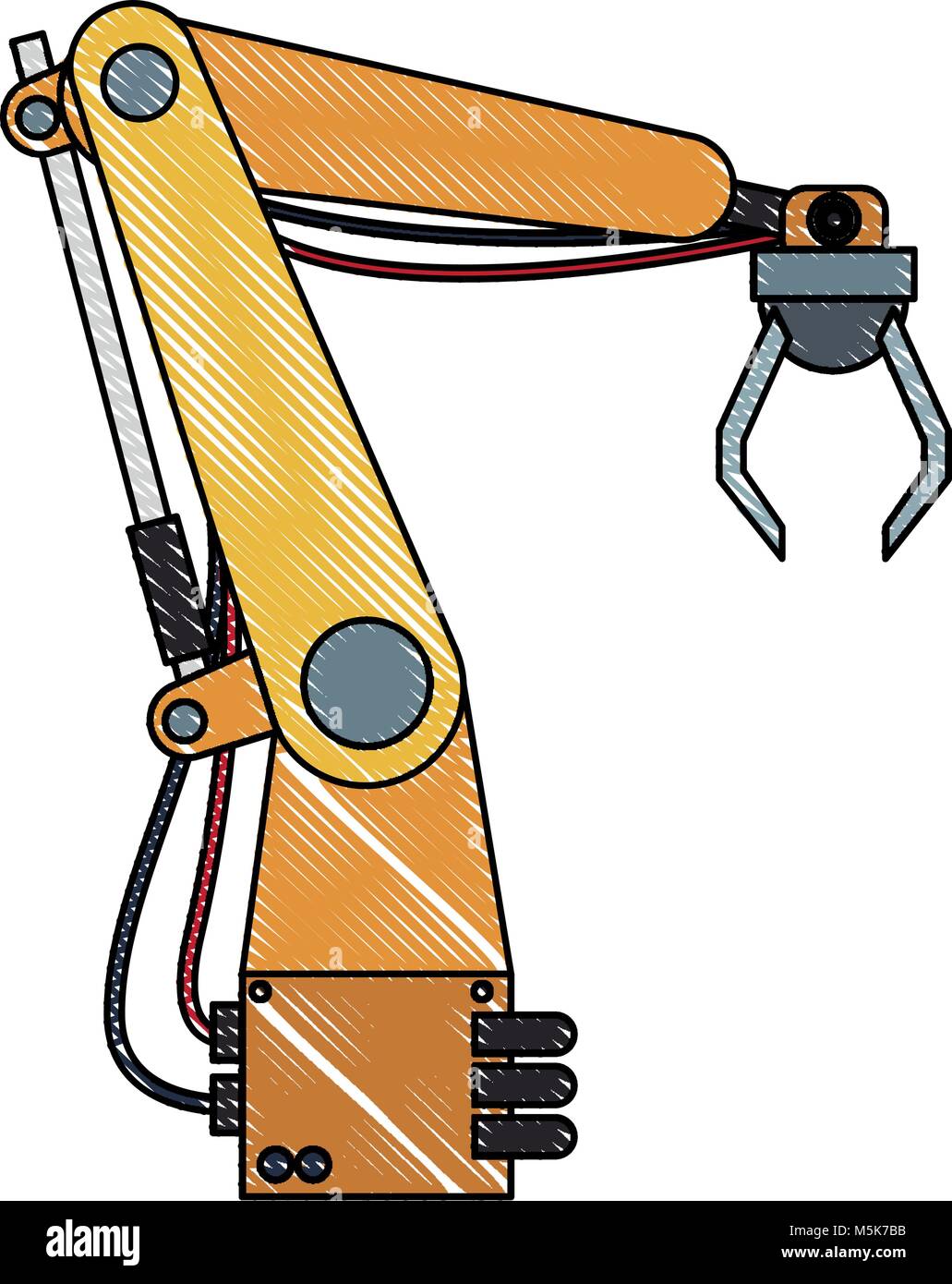 Factory robot arm Stock Vector Image & Art - Alamy