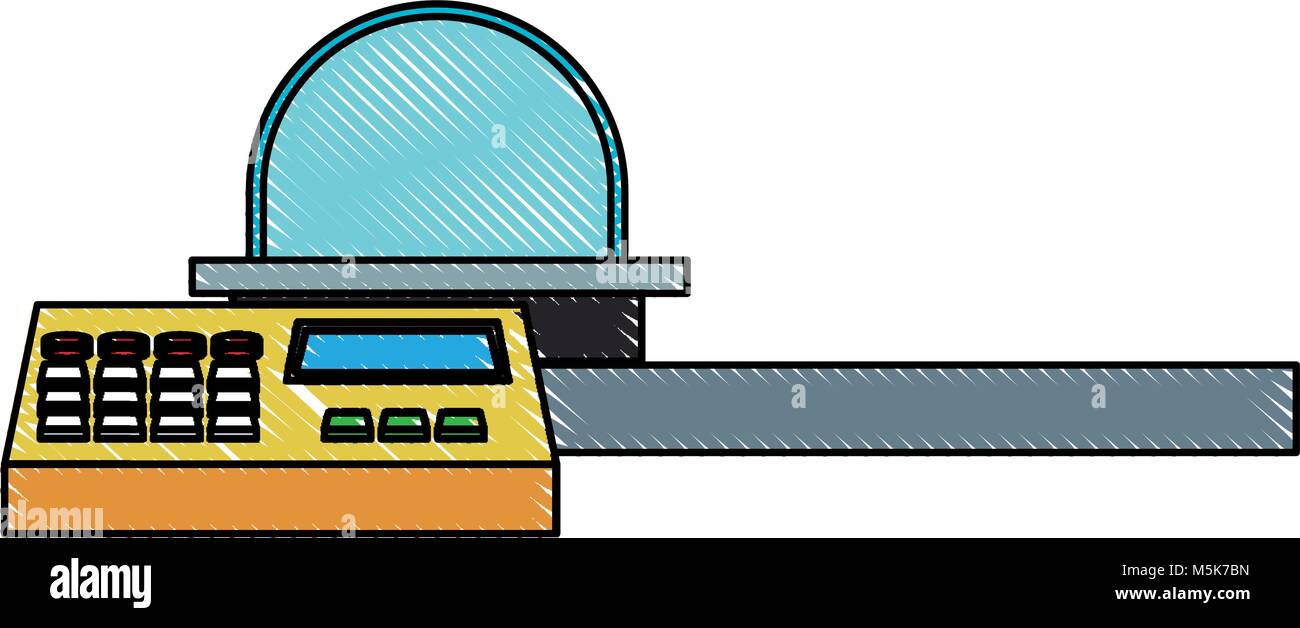 Factory conveyor with computer Stock Vector Image & Art - Alamy