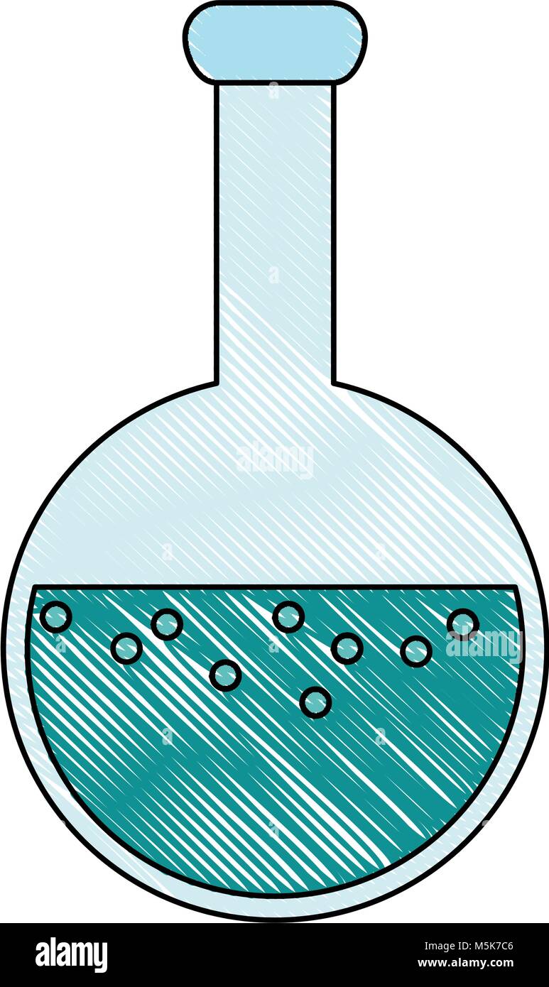 Chemistry flask with liquid Stock Vector Image & Art - Alamy