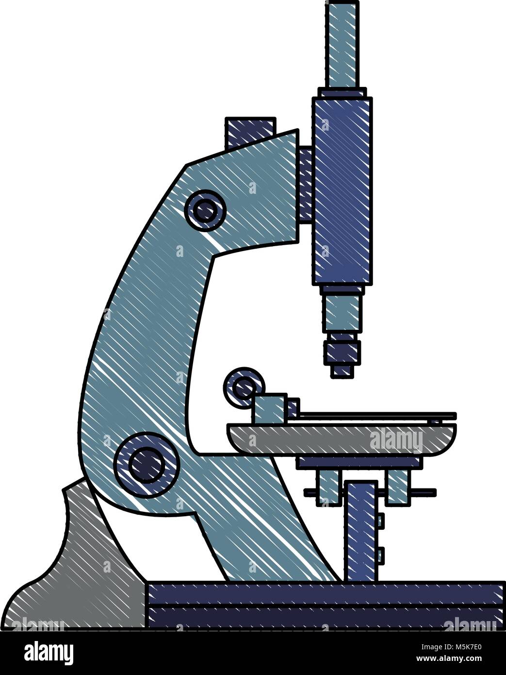 Colored Microscope Drawing