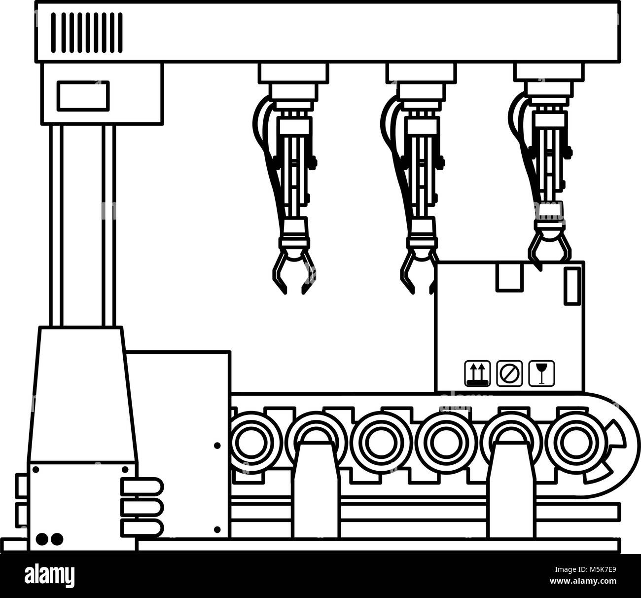 Part conveyor Stock Vector Images - Alamy