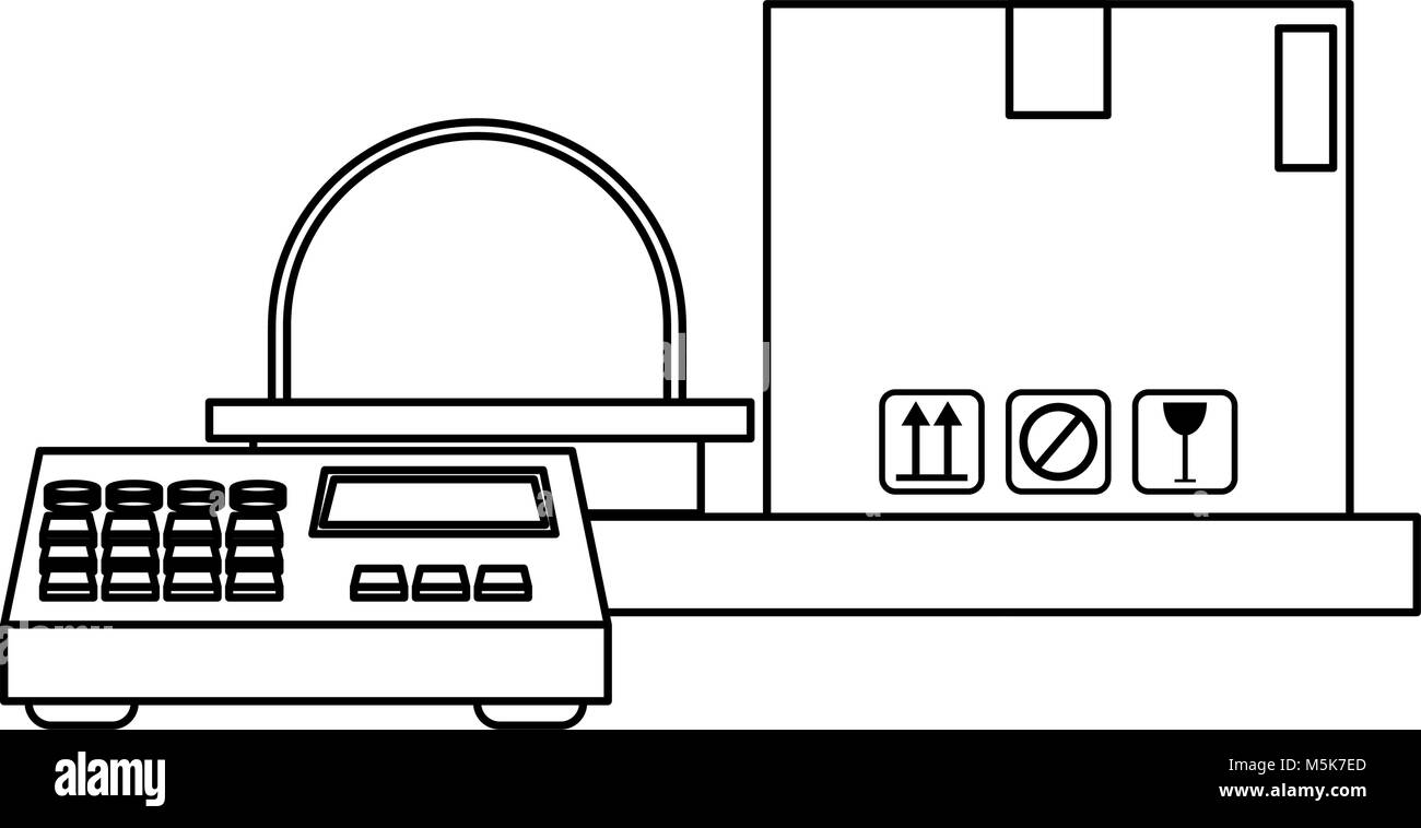 Factory conveyor with computer Stock Vector Image & Art - Alamy