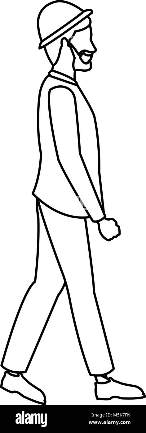 Man walking cartoon Stock Vector Image & Art - Alamy