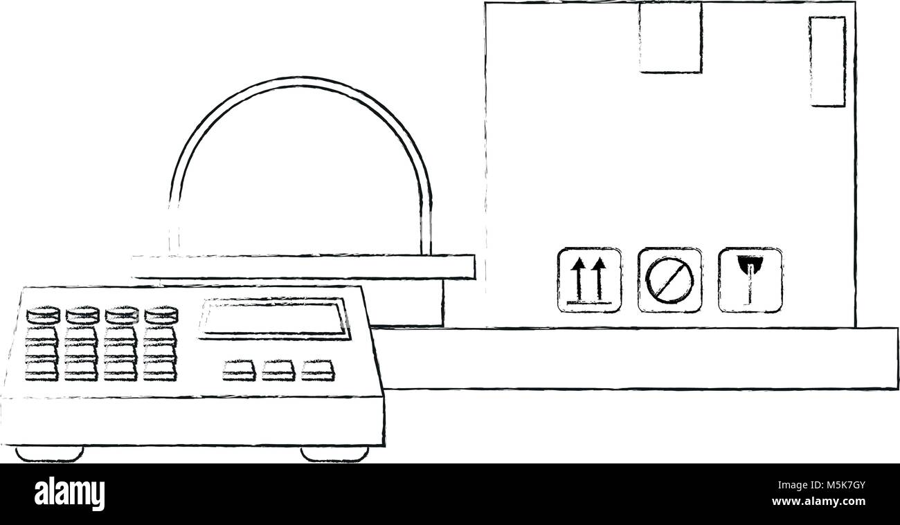 Factory conveyor with computer Stock Vector Image & Art - Alamy