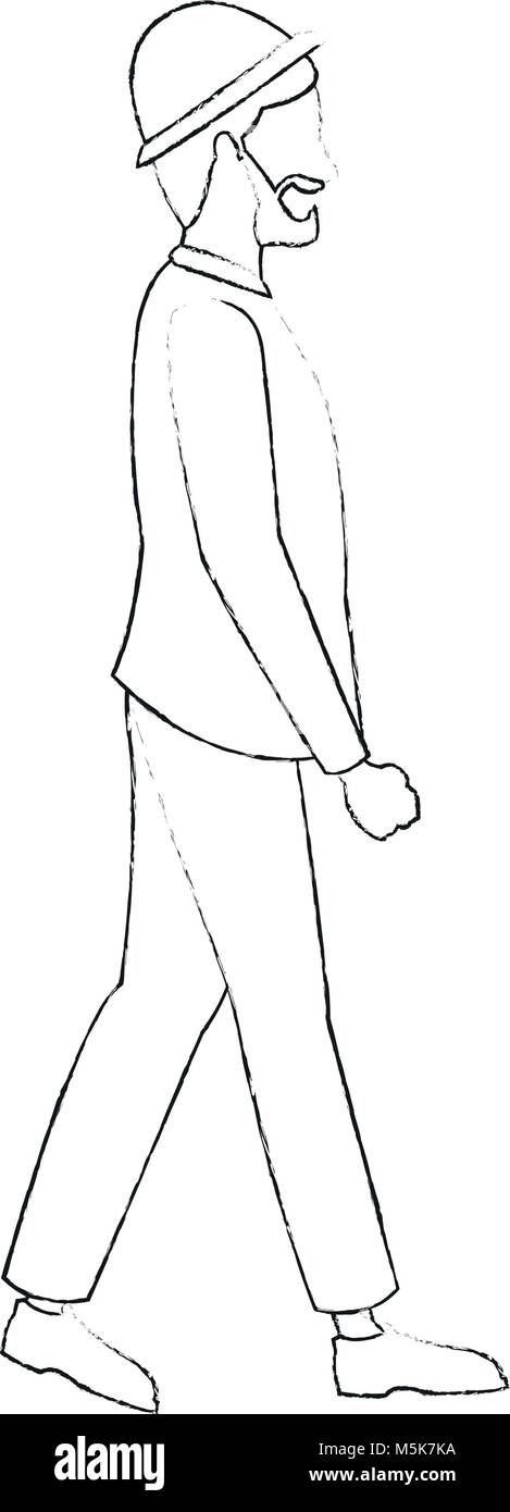 Man walking cartoon Stock Vector Image & Art - Alamy