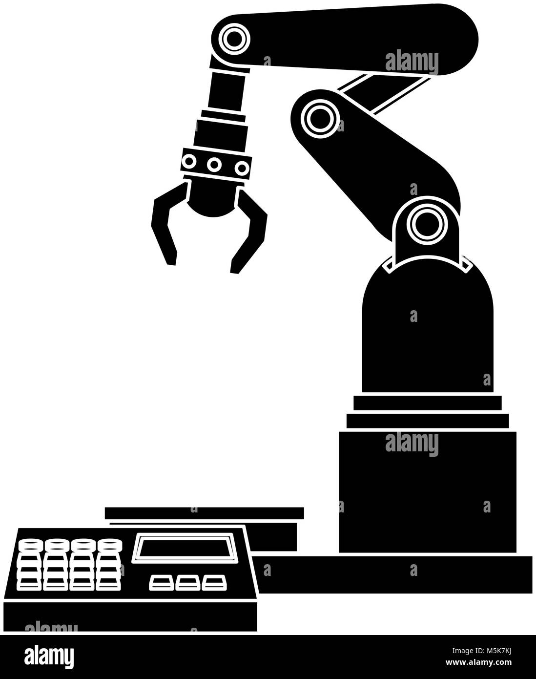 Factory robot arm Stock Vector Image & Art - Alamy