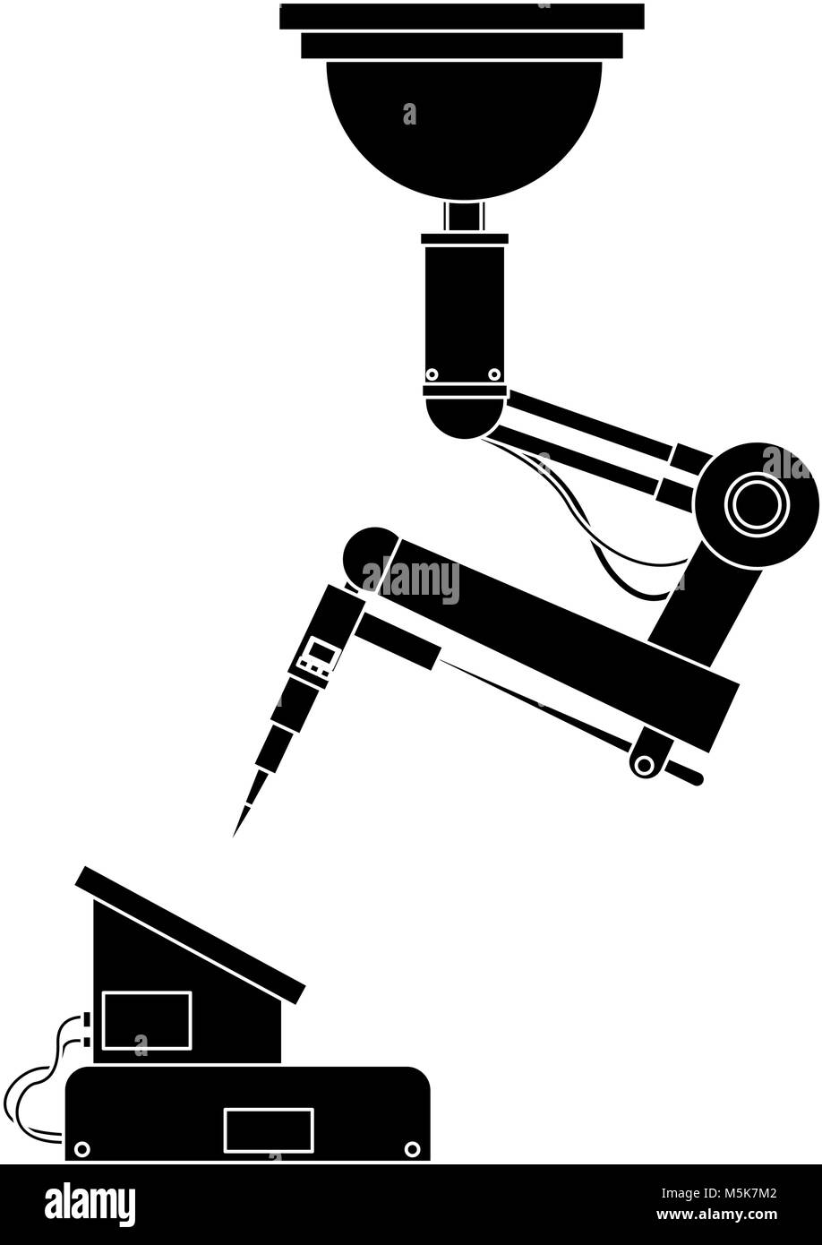 Factory robot arm Stock Vector Image & Art - Alamy