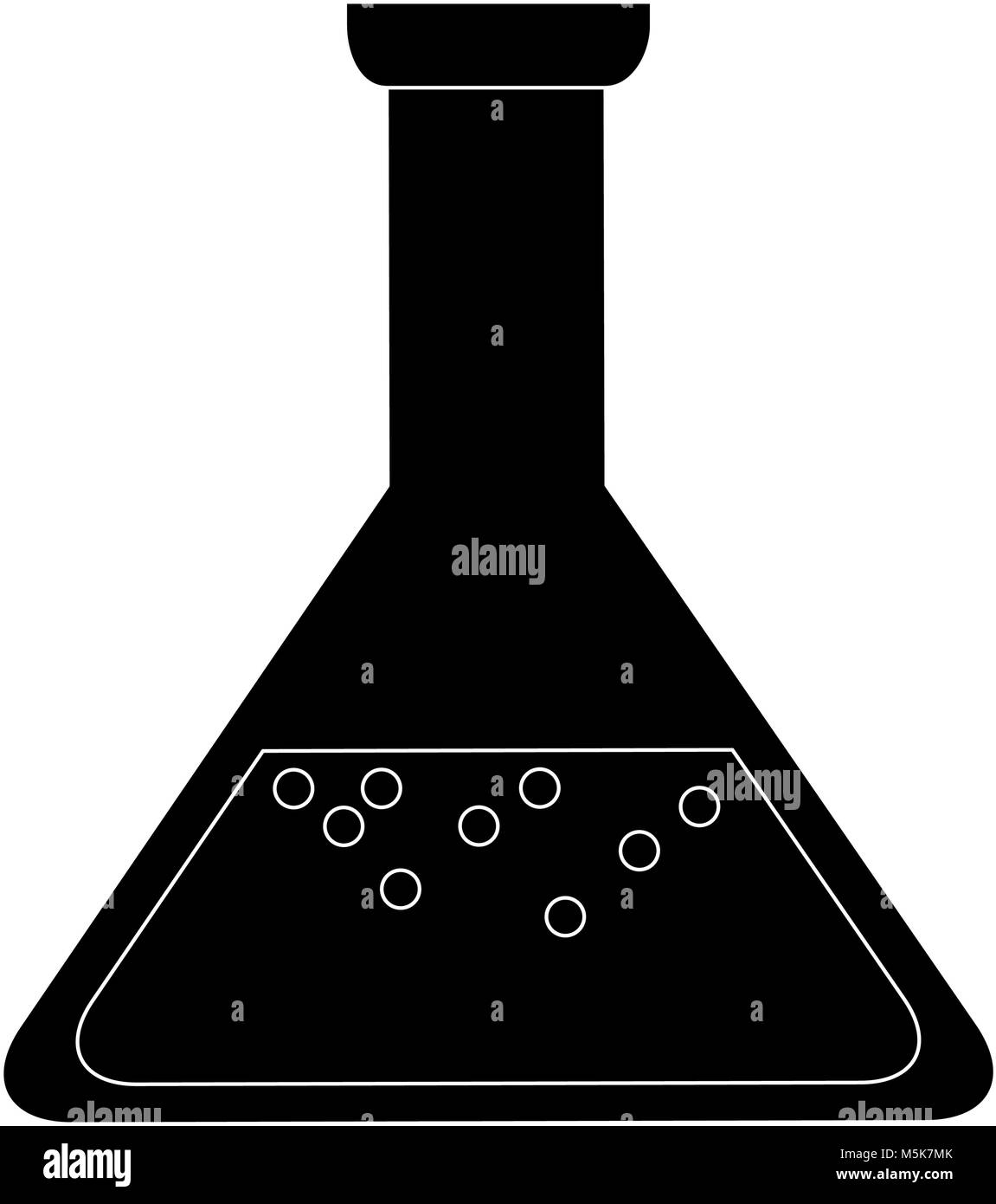 Chemistry flask with liquid Stock Vector Image & Art - Alamy