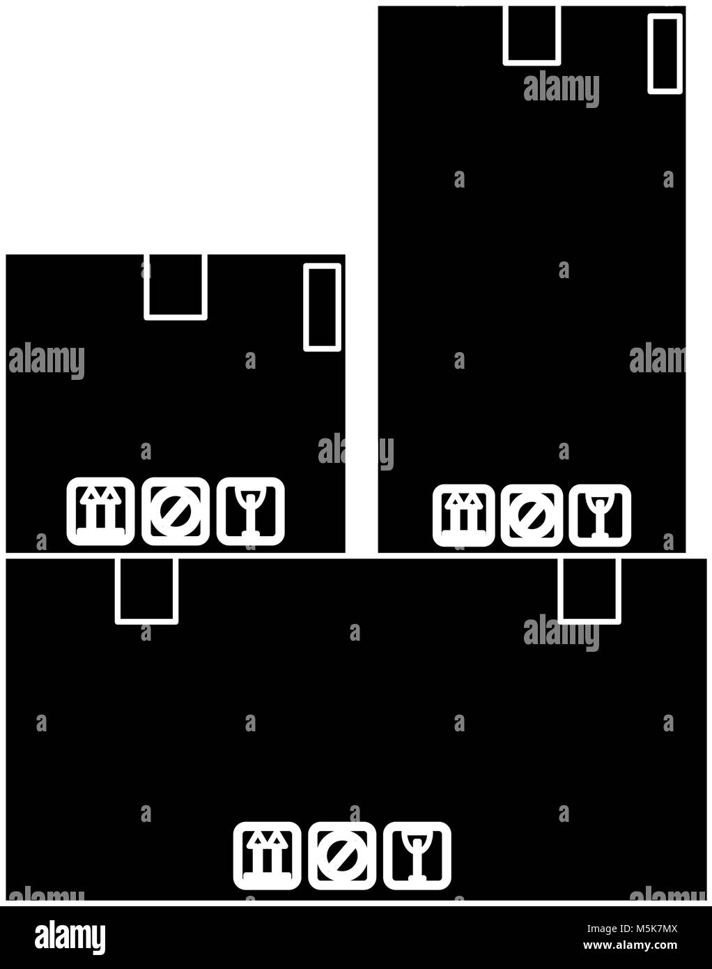 Stacked symbols Black and White Stock Photos & Images - Alamy