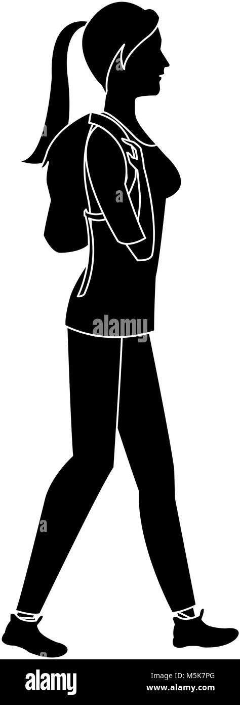 Woman walking cartoon Stock Vector Image & Art - Alamy